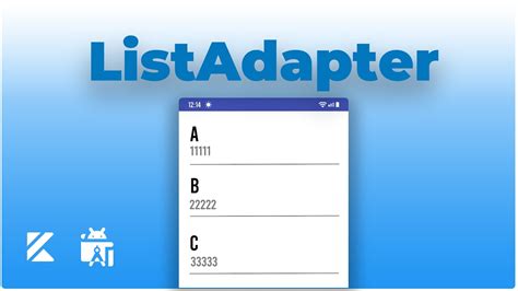 listadapter with kotlin youtube