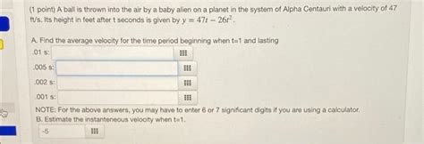 solved 1 point a particle p moves on the number line shown