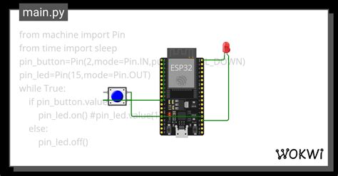 Push Button Wokwi ESP STM Arduino Simulator