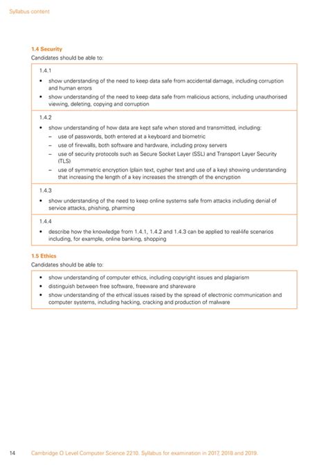 Cambridge O Level Computer Science 2210 Pdf Computing Technology