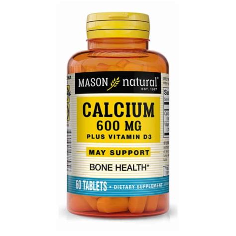 Calcium 600 Mg Plus Vitamin D3 Tablets 1 Kroger