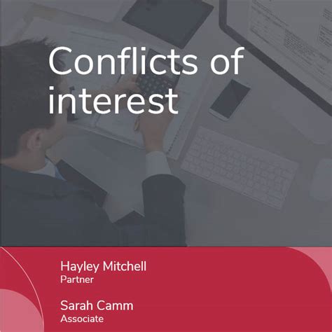 Webinar Four Conflicts Of Interest Cooper Grace Ward