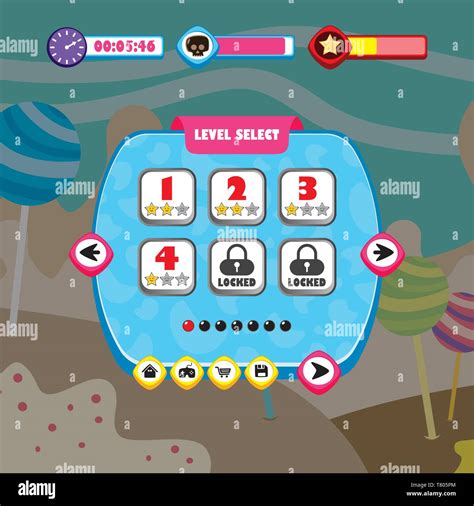 Game Ui Menu Application Mobile App Vector Art Stock Vector Image And Art