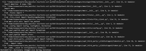 Error Is Raised At For Name Value In List Globals Items In Yapf Third Party Ylib To