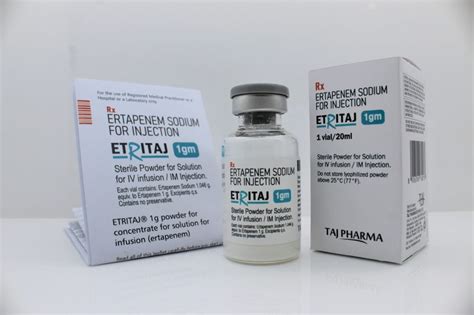 Ertapenem For Injection 1gm Manufacturers Pan India Supplier