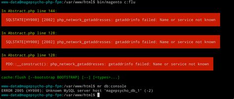 Php Network Getaddresses Getaddrinfo Failed Name Or Service Not Known Issue Wardenenv