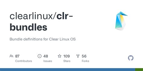 Github Clearlinuxclr Bundles Bundle Definitions For Clear Linux Os