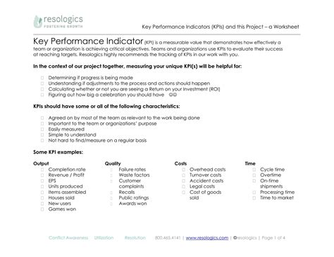 Free Printable KPI Templates Word Excel PDF Examples