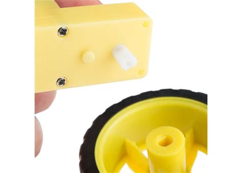 Wheel 65mm Rubber Tire Pair Robot Gear Australia
