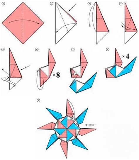 Сюрикен из бумаги А4 как сделать своими руками оригами ниндзя фото