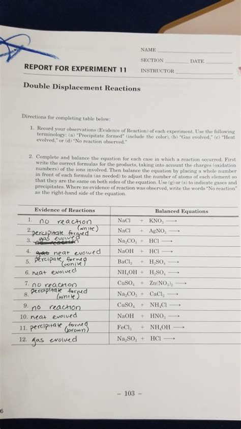 Solved Name Section Instructor Date Report For Experiment 11