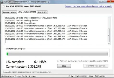 Hard Disk Low Level Format Tool