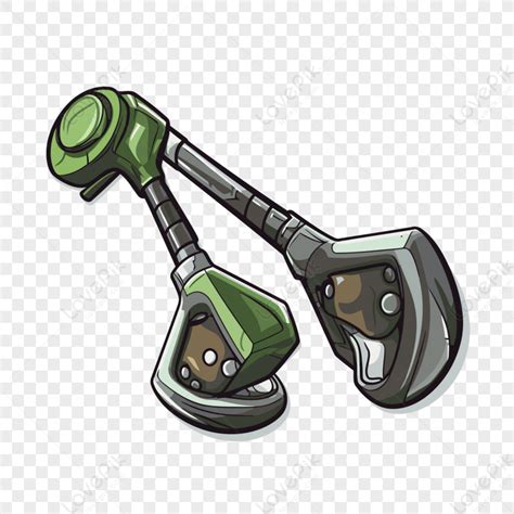 교차 골프 클럽 클립 아트 두 개의 만화 골프 클럽 벡터 Png 일러스트 무료 다운로드 Lovepik