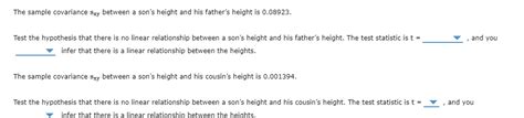 Solved Is There A Linear Relationship Between A Males Adult
