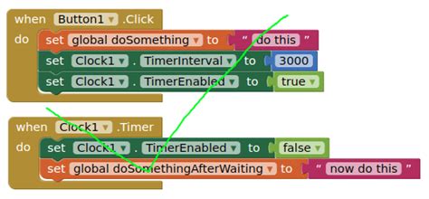 how do you recreate a wait block mit app inventor help mit app