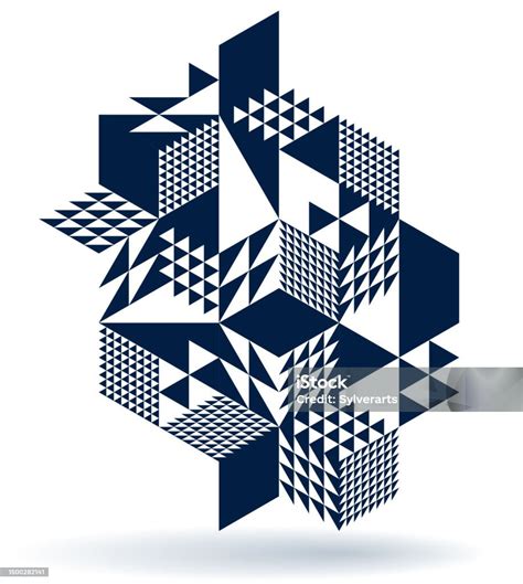 아이소메트릭 3d 큐브 벡터 추상 배경 기하학적 추상화 예술 현대 건축 도시 건물 테마 입방체 모양 및 형태 구성 Lowpoly 스타일 0명에 대한 스톡 벡터 아트 및 기타