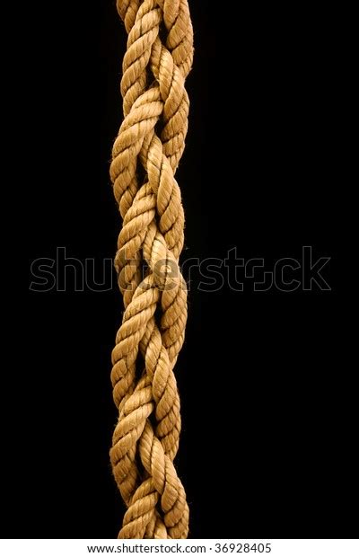 Rope Tied Into Three Stranded Braid Stock Photo Edit Now