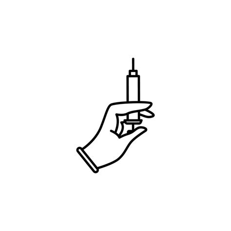 Woman Drug Injection Vector Icon Illustration 23020463 Vector Art At
