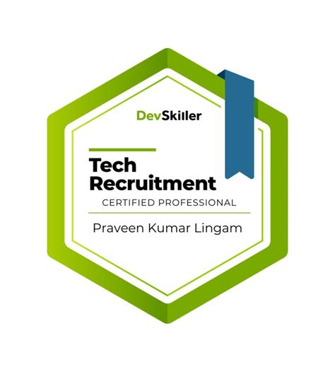 praveen kumar lingam on linkedin completed achievement successfully certification devskiller…