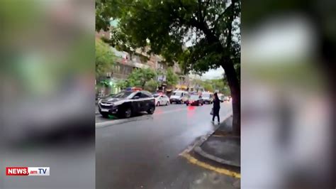 Աննախադեպ թվով ոստիկանական մեքենաներ Երեւանի կենտրոնում Youtube