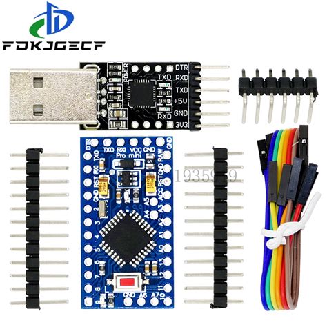1pcs 6pin Cp2102 Usb 20 To Ttl Uart Module 1pcs Pro Mini Module Atmega328 5v 16m For Arduino