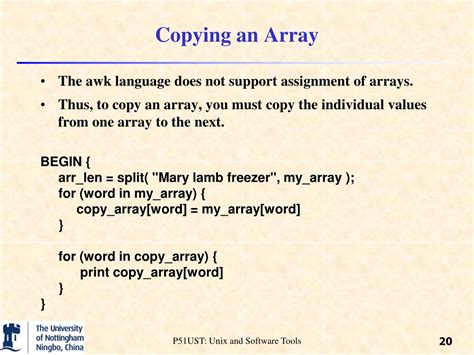 PPT Unix And Software Tools P51UST Awk Programming 2 PowerPoint