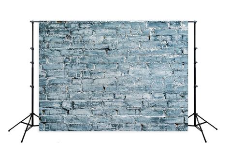 Cyan Old Brick Wall Texture Backdrop Uk For Photo Shoot D141