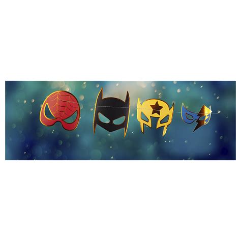 Комплект от 8 броя маски на различни супергерои | Точици