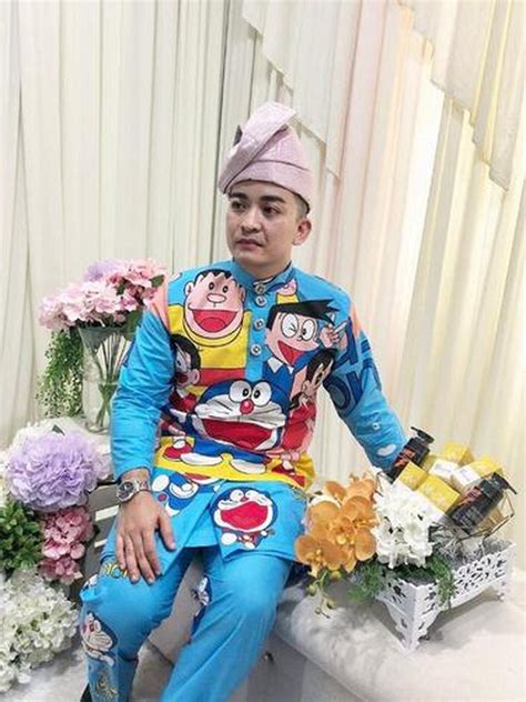 Unique This Man Gets Married Using Doraemon Themed Outfit