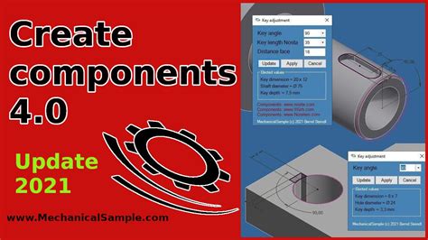 3d Addin Inventor® Create Parts Recesses Keys Chamfers And Radii