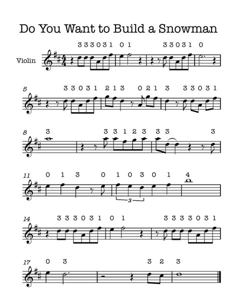 Super Easy Classical Violin Sheet Music For Beginners