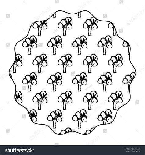 Trees Pattern Design Stock Vector Royalty Free 1081429487 Shutterstock