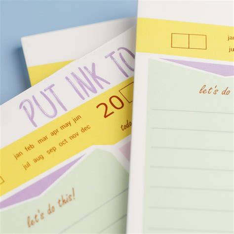 Ponderings To Do Notepad Inky Memo