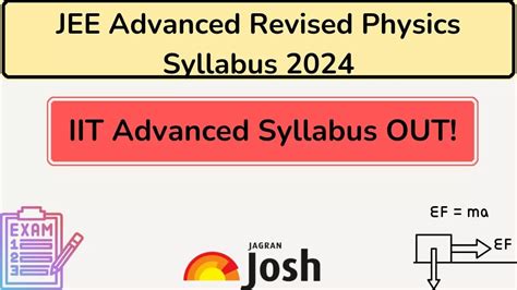 Updated JEE Advanced Physics Syllabus Download PDF Here