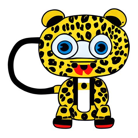 Robot Leopard Graphic · Creative Fabrica
