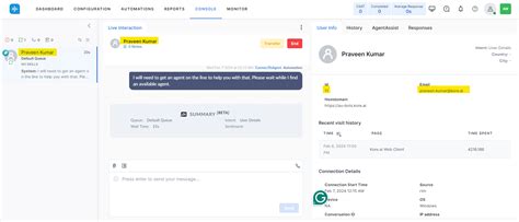 How To Get User Info From Context To Display On Smartassist Agent Console Anonymous User Issue