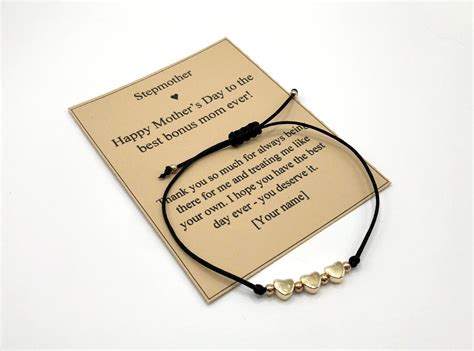 Stepmother Gift Mother S Day Gift Stepmom Bracelet Personalized Gift For Stepmother Bracelets