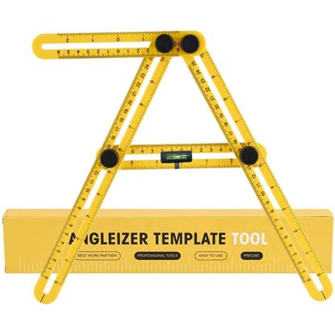 Professional Template Tool Angle Ruler Measuring Protractor Activity Four Fold Ruler With Metric