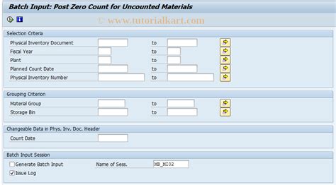 mi35 sap tcode batch input post zero stock balance