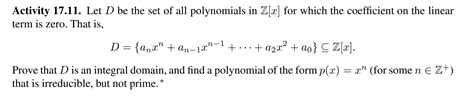 Solved Activity 17 36 We Have Now Seen That Every Principal