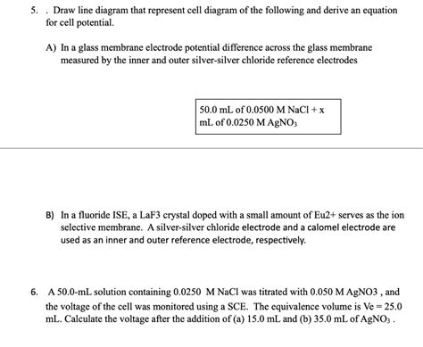 SOLVED Draw A Line Diagram That Represents The Cell Diagram Of The Following And Derive An