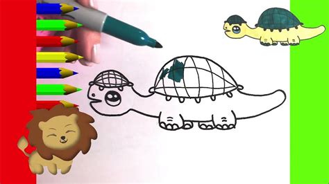 귀여운 그림을 만드는 방법 쉬운 그리기 선사 시대 거북 Youtube