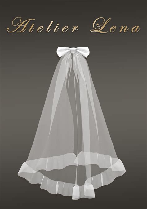Atelier Lena Ribbon Middle Veil Atelier Lena Sims 4 Wedding Dress
