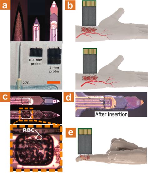 Microneedle Array Dimensions And Blood Contact A Optical Image Of