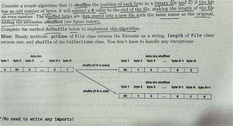 Get Answer Consider A Simple Algorithm That 1 Shuffles The Position Of Each Transtutors