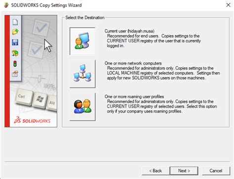 save restore solidworks setting ime wiki