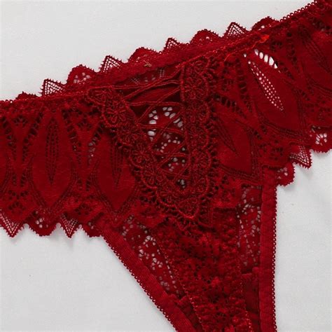Zxyouping 3pcs Sexy G String Panties Womens Lace Thong Underwear Low