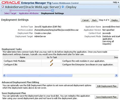 Deploying Web Services Applications