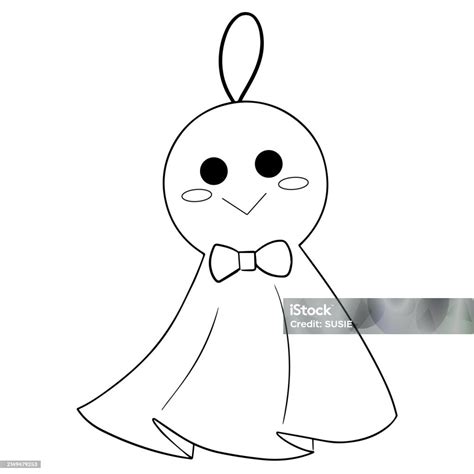 Clip Art Of Teru Teru Bozu Stock Illustration Download Image Now Black And White Clip Art