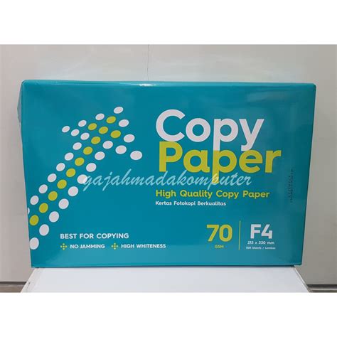 Kertas Hvs F Folio Gr Gsm Gram Copy Paper Shopee Indonesia